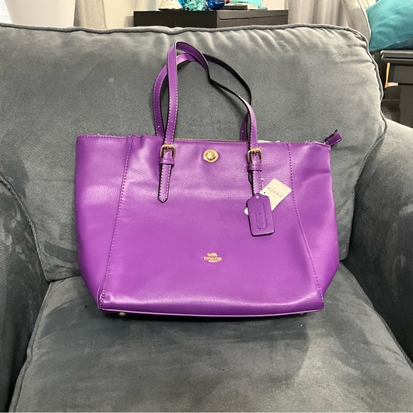 Coach | Bags | Nwt Purple Coachtote | Poshmark